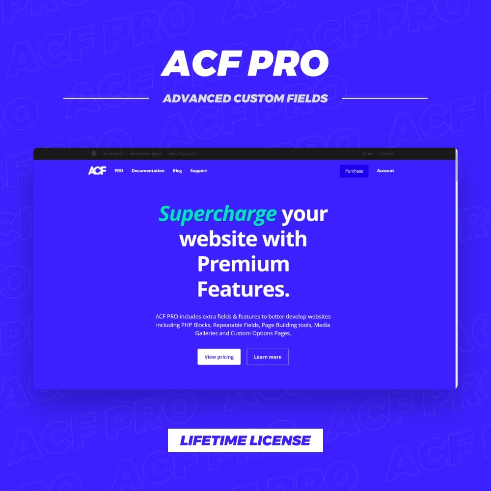 Quicksite Store • ACF Pro - Key bản quyền, chính hãng